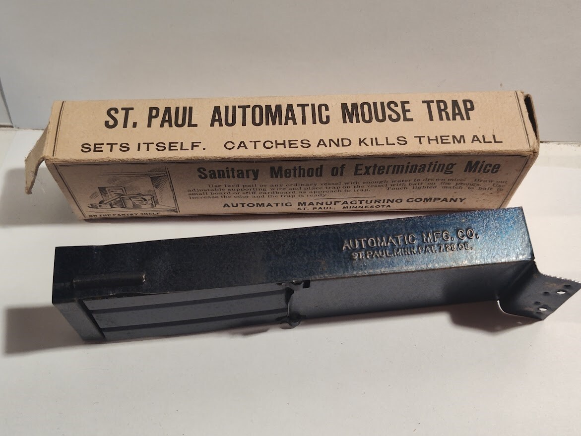 The Automatic Mfg Co St Paul MN Sanitary Method of Exterminating Mice ...