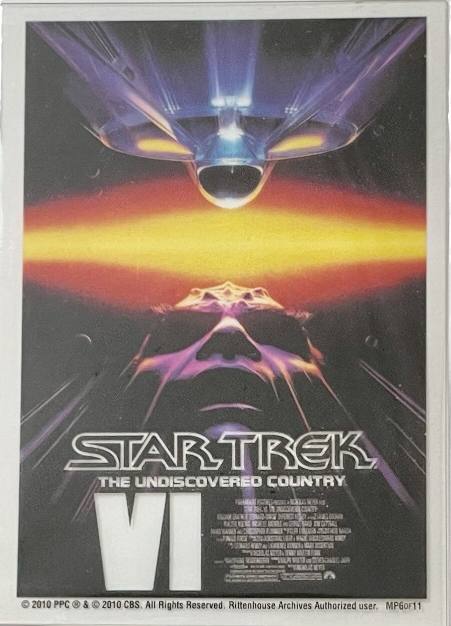 UNDISCOVERED COUNTRY MOVIE POSTER Insert 2010 Rittenhouse STAR TREK ...