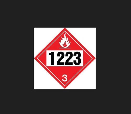 1223 Placard Sign Class 3 Flammable Liquid kerosene, Vinyl, DOT Hazmat ...