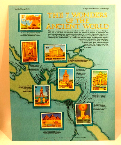 Postage Commemorative Society Stamp Pages 7 Wonders And Bicentennial ...