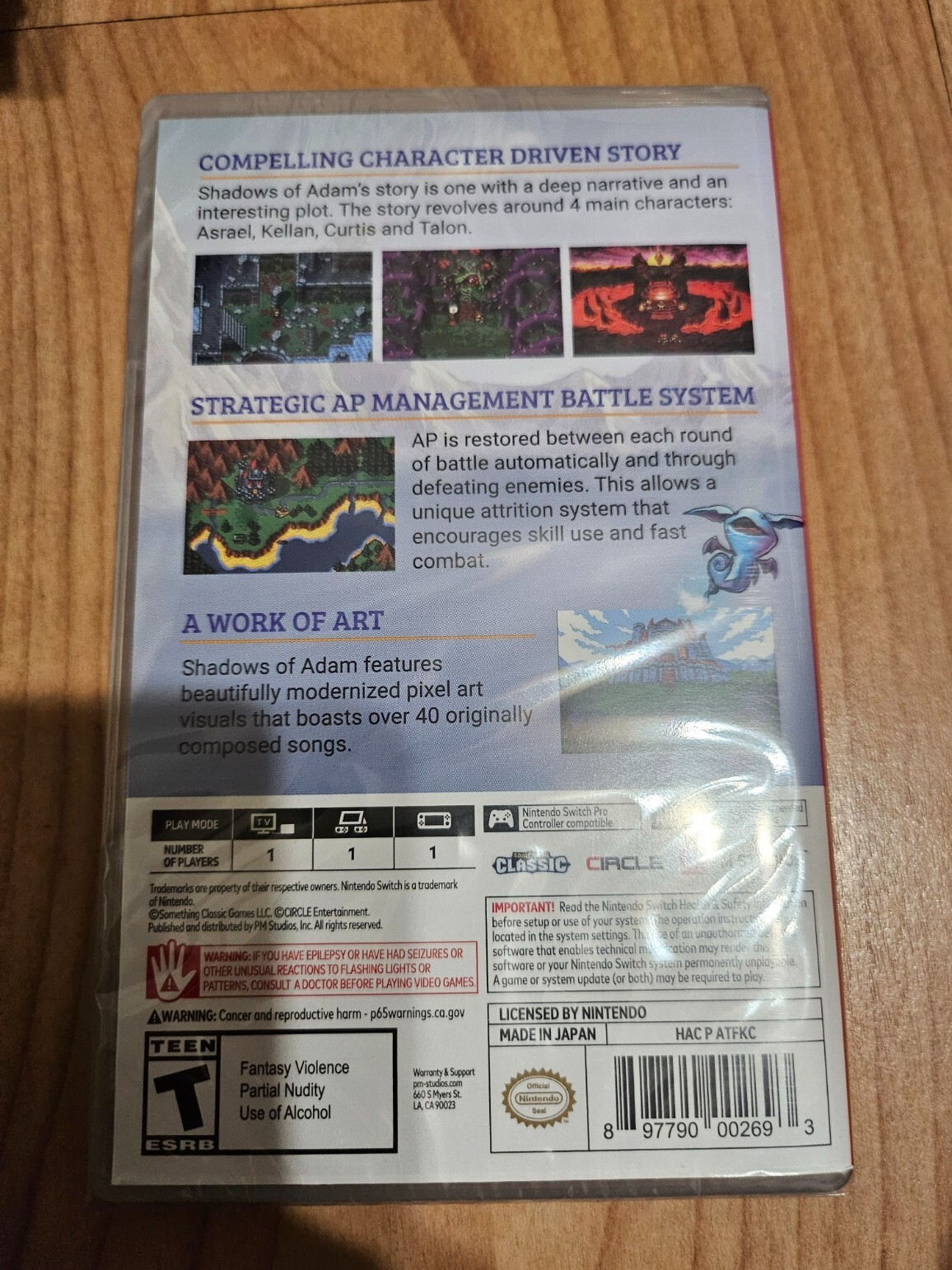 Shadows of Adam - Nintendo Switch - PM Studios - Brand New Sealed | eBay