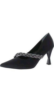 J. Renee Womens NYOMEE Black Pointed Toe Pumps Shoes 9.5 M | eBay