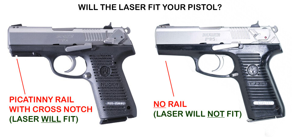 Green Laser Sight for Ruger SR9 9E SR40 SR45 P345 57 American, RXM, P95 ...