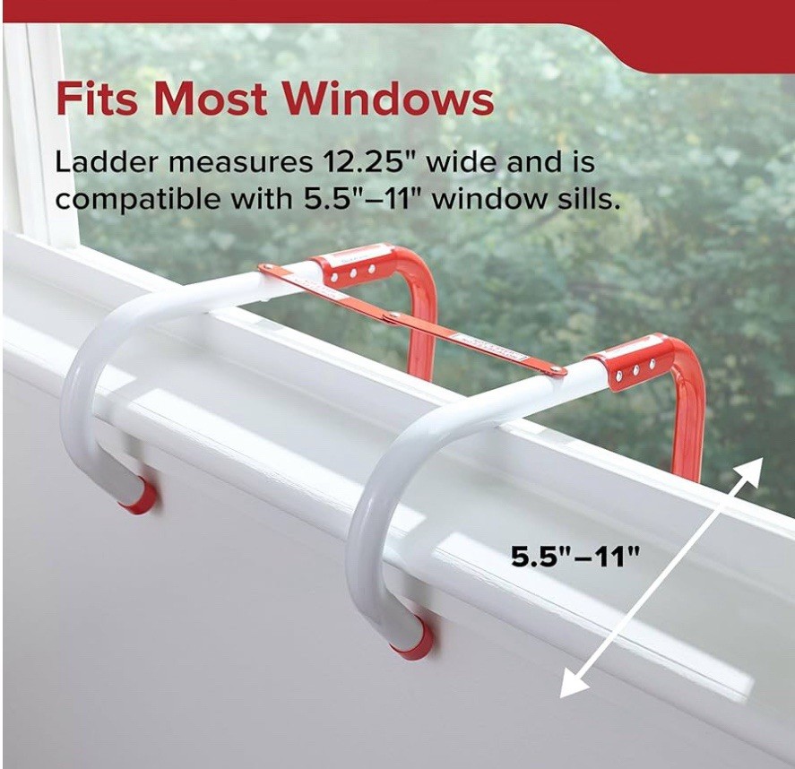 Kidde KL-2S Two-Story Fire Escape Ladder -13 feet for 2nd Story Escape ...