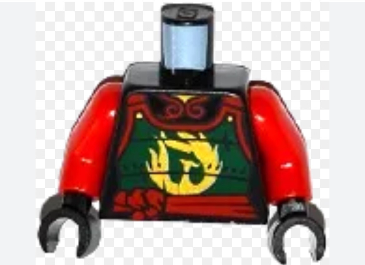 LEGO Phoenix Bird Torso GIRL SAMURAI Body Part Arms Included Female ...