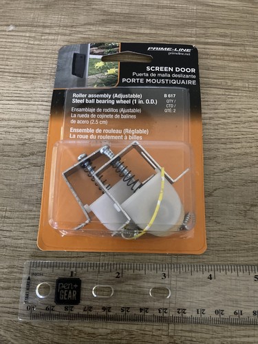 Prime-Line B 617 Screen Door Roller Assembly, Steel Ball Bearing Wheel ...