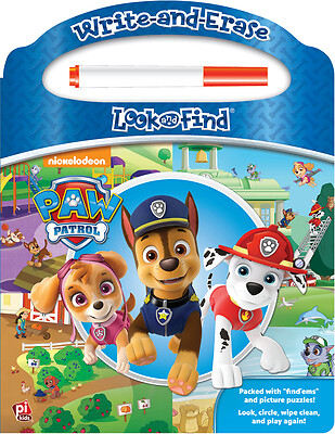 Nickelodeon - Paw Patrol - Write-and-Erase Look and Find Wipe Clean ...