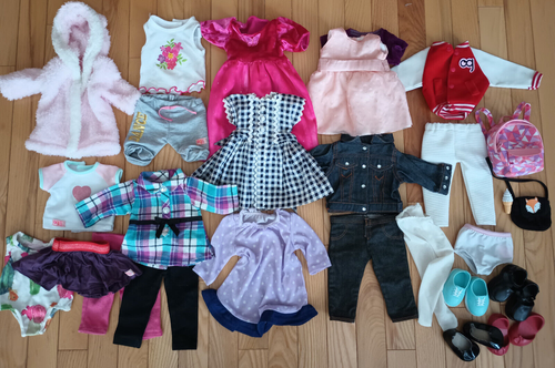 OUR GENERATION DOLLS CLOTHING SCHOOL BACKPACK W/ACCESSORIES BIG LOT | eBay