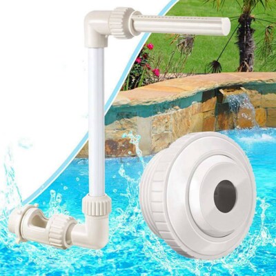Fun Waterfall Fountain Jet Swimming Pool Water Above In Sprinkler ...