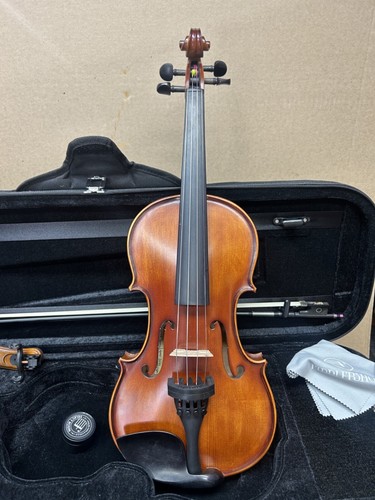 Fiddlerman OB1 Violin 4/4 Full Size with tuner, bow, case, shoulder ...