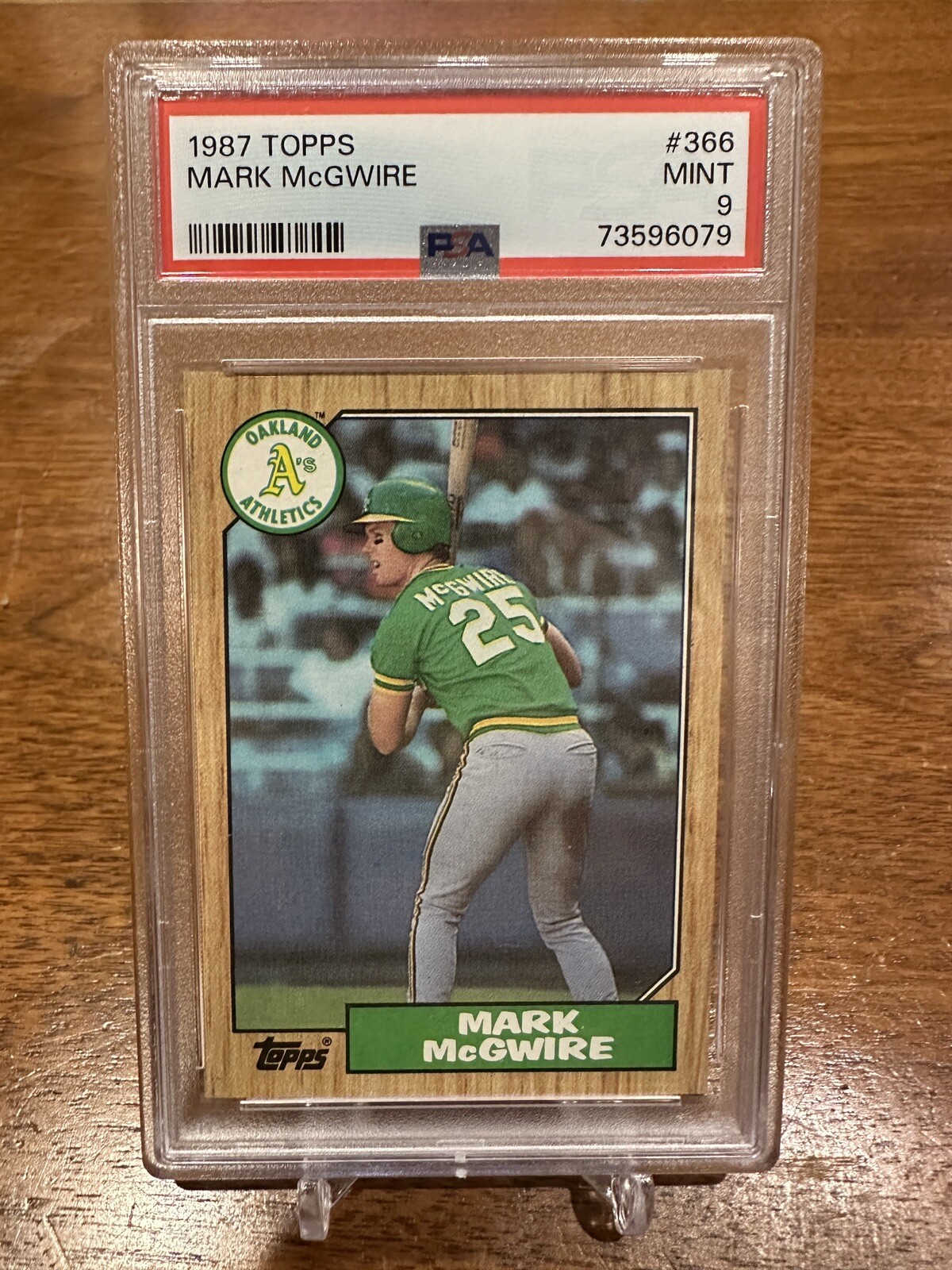 1987 Topps Mark McGwire #366 PSA 9 | eBay