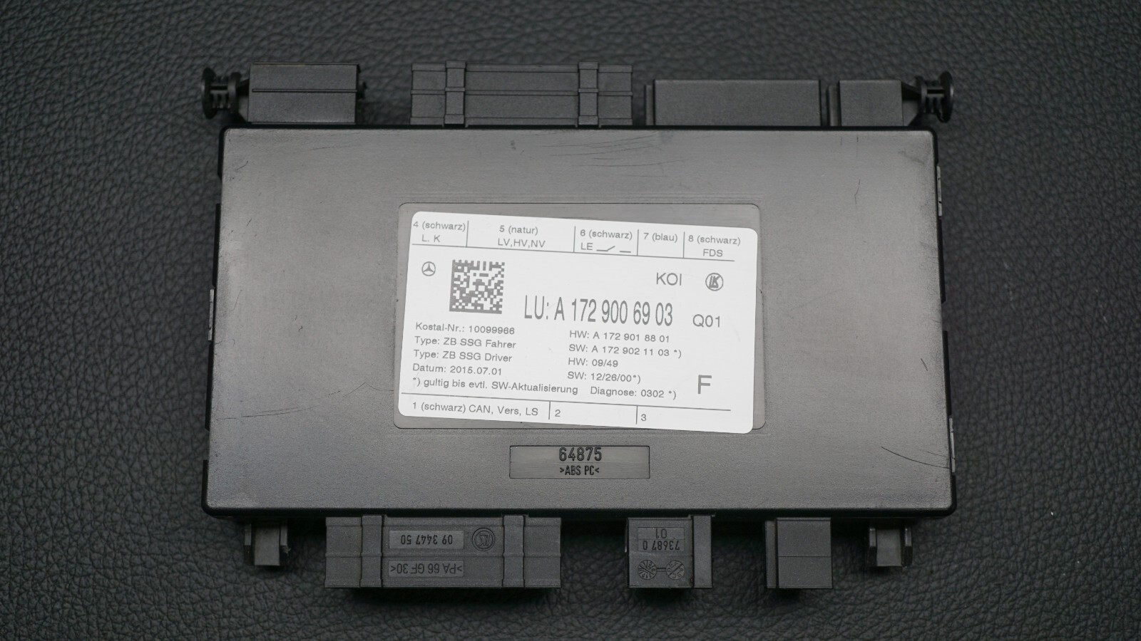 GENUINE MERCEDES BENZ CLS W218 DRIVER SEAT MODULE CONTROL UNIT ...