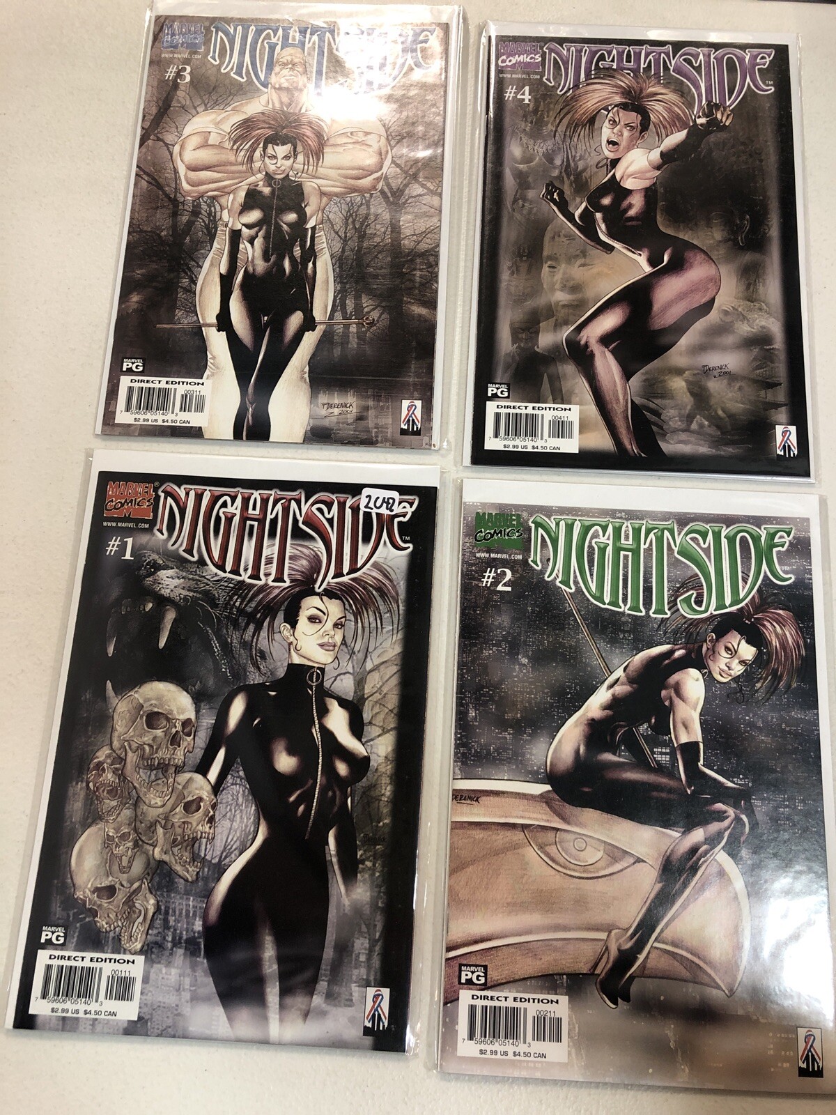 Nightside (2001) #1 2 3 4 1-4 (VF/NM) Complete Set Tom Derenick art ...