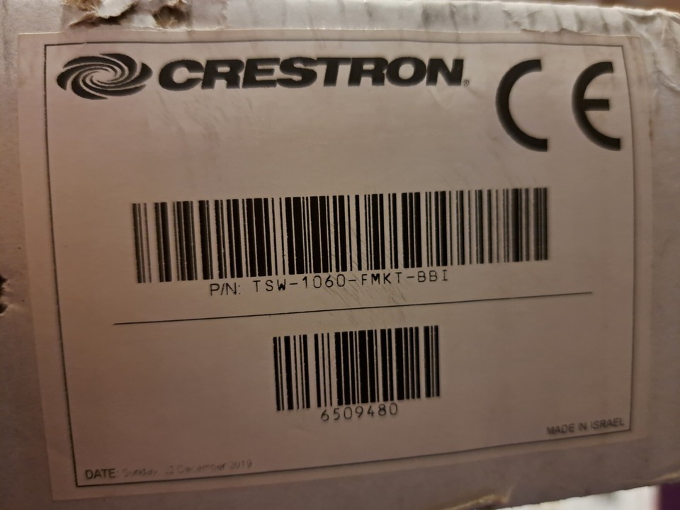 Crestron TSW-1060-FMKT-BBI Back Box for TSW-1050/1052/1060 Flush Mount ...