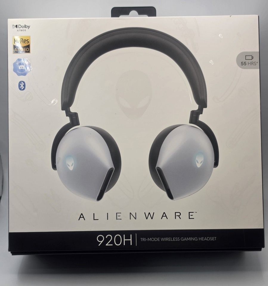 Alienware AW920H Tri-Mode Wireless Gaming Headset - White, Minor ...