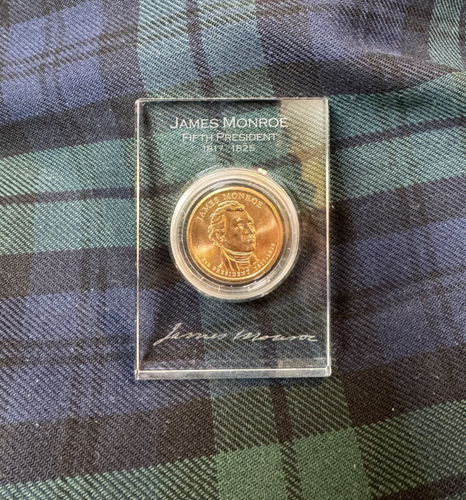 James Monrow 5th President 1817-1825 One Dollar Coin in Acrylic Case | eBay