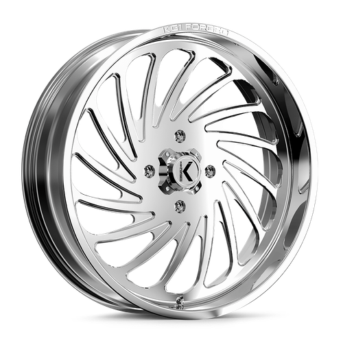 22x7 KG1 Forged KU023 Bender Polished LEFT DIRECTIONAL UTV Wheel 4x156 ...