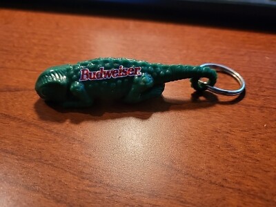 Budweiser Louie Lizard Keychain Beer Bottle Opener Green Gecko Frankie ...