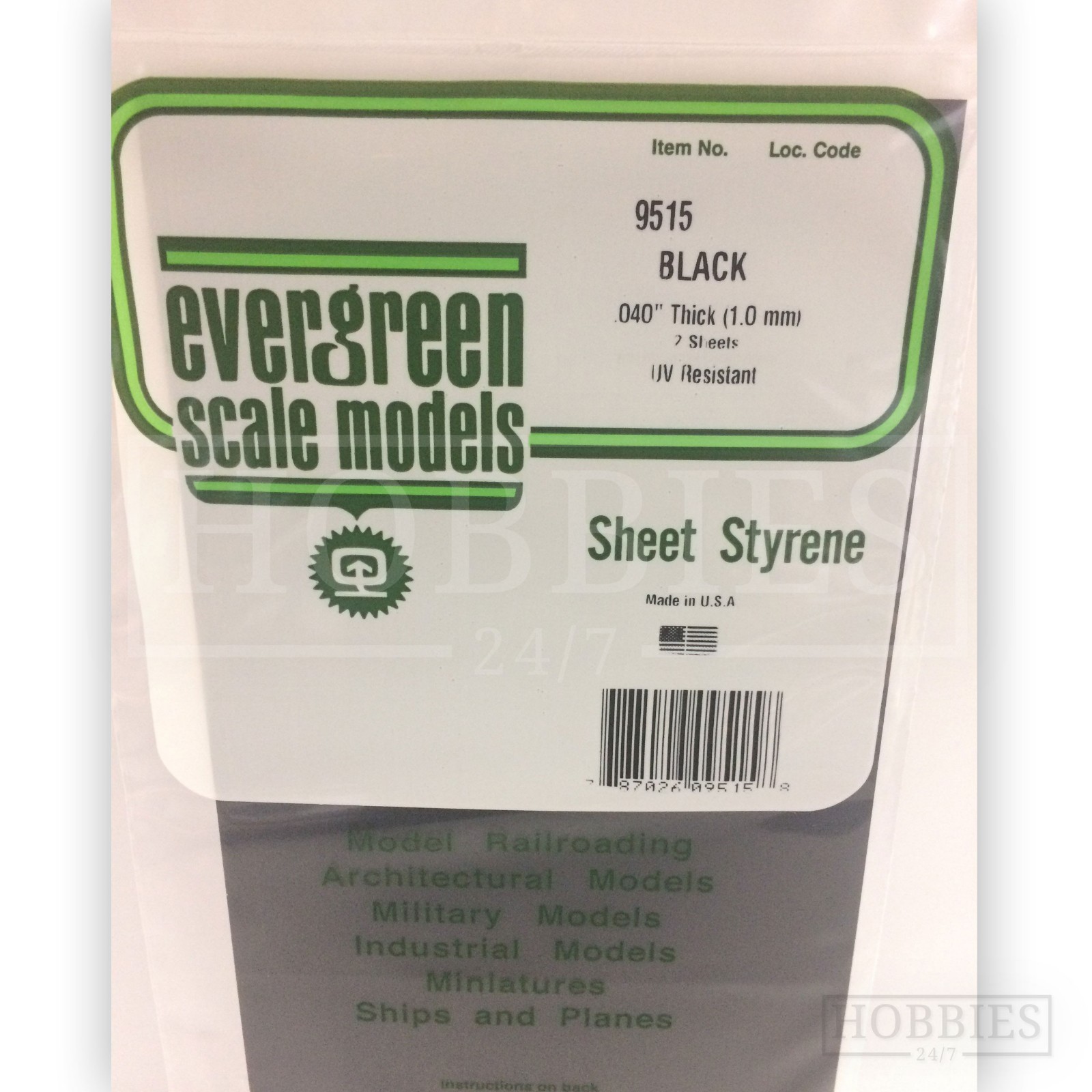 Evergreen Polystyrene Sheet Styrene Model Scratch Building Plastic ...