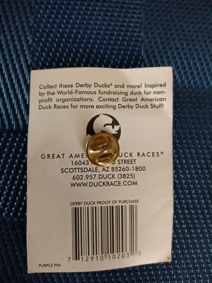 Great American Duck Races Enamel Pin Durby Ducks Collector Pins Purple ...