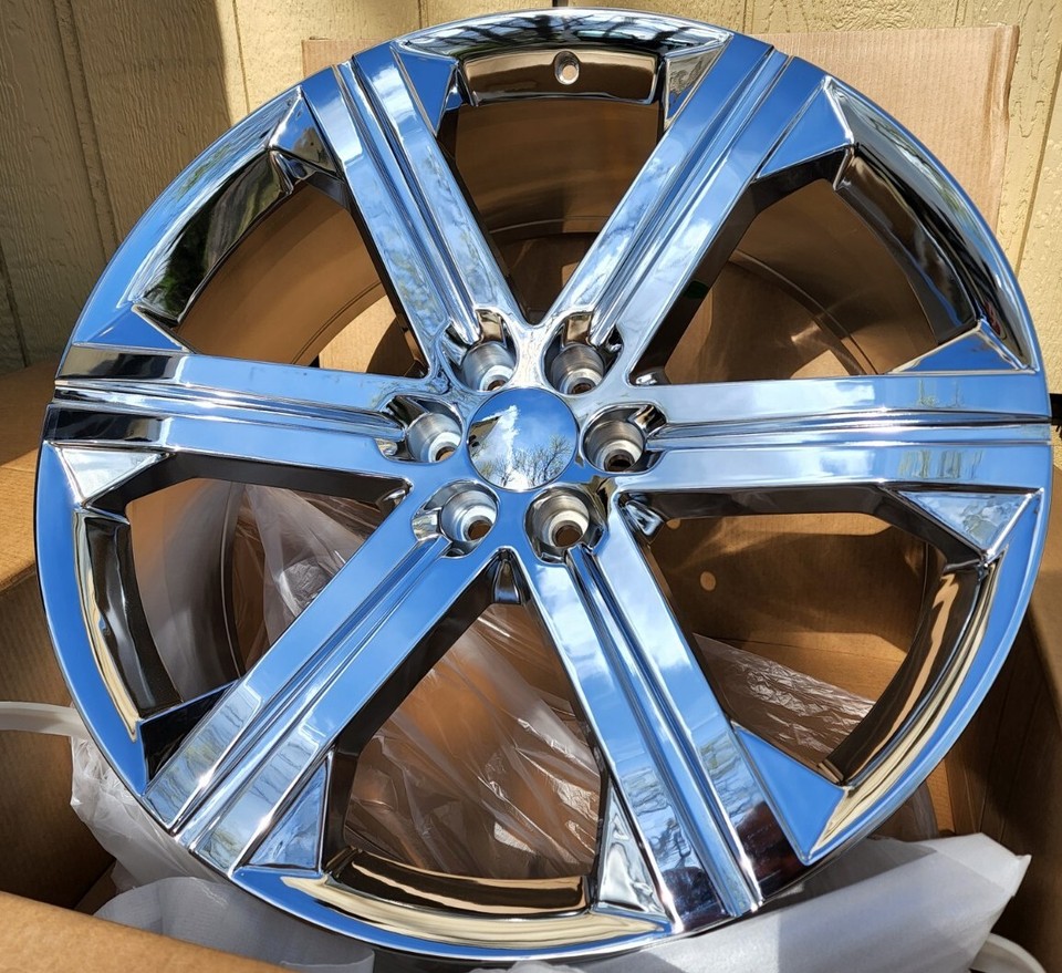 26" Inch Chrome Replica G13 Silverado Sierra GMC Chevy LTZ Wheels Rims ...