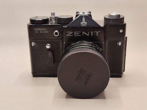 Rare USSR "ZENIT TTL" MOSCOW 80' Film Camera Helios- 44-2 ( 2/58 ) Lens ...