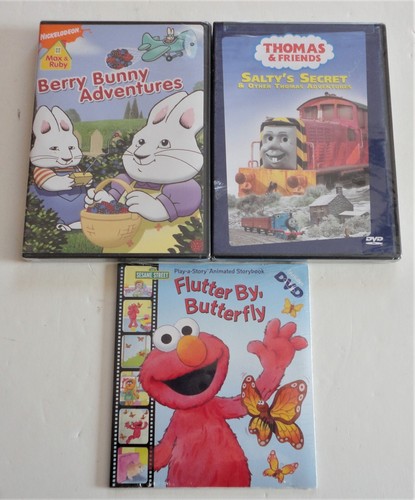 3 DVD Sesame Street Flutter By Butterfly Berry Bunny Adventures Thomas ...