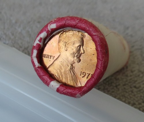 1975 P Lincoln Cent Gem BU OBW - Original Bank Wrapped 50 -Red Coins ...