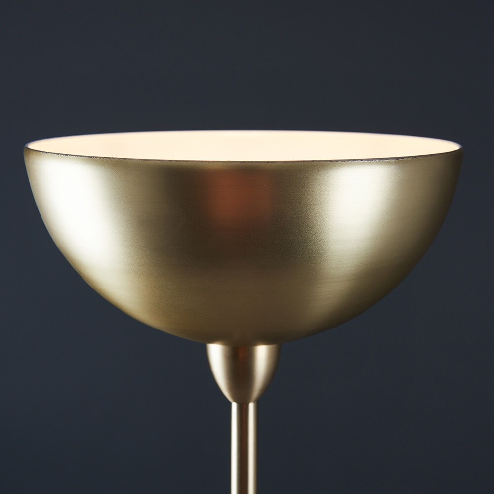 Modern Uplighter Floor Lamp & LED Bulb Various Finishes Living Room ...