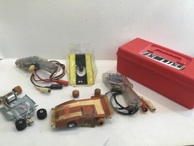 Vinage Parma 2 Slot Cars lot and Controllers with Carry Case for parts ...