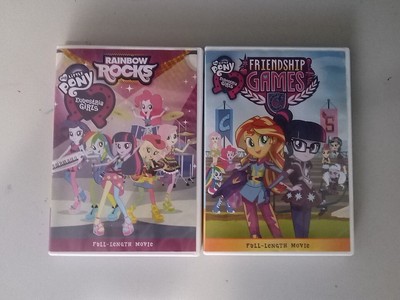 My Little Pony DVD'S Friendship Games & Rainbow Rocks Equestria Girls ...