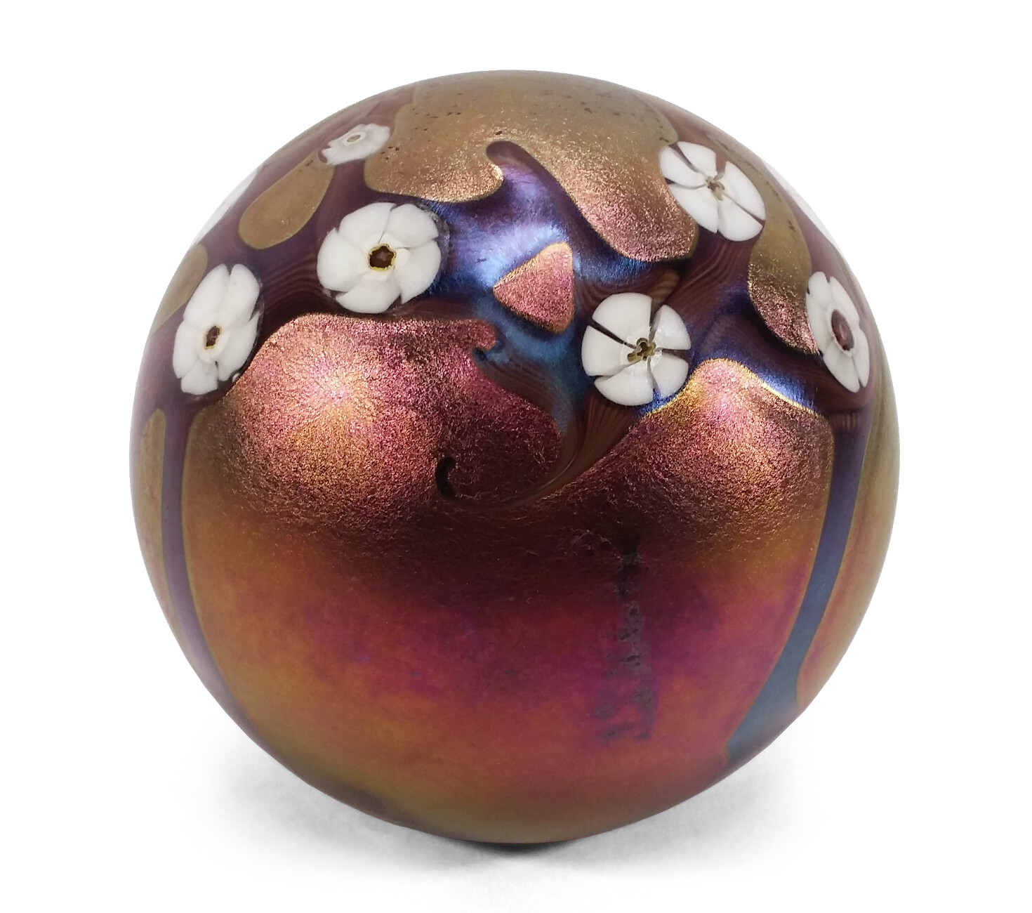 LARGE 2004 ZELLIQUE CALIFORNIA ART GLASS PAPERWEIGHT HAWTHORNE JOSEPH ...