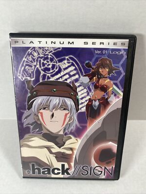 Dot Hack//Sign Platinum Series DVD Ver 01 Login Volume Vol 1 Episodes 1 ...
