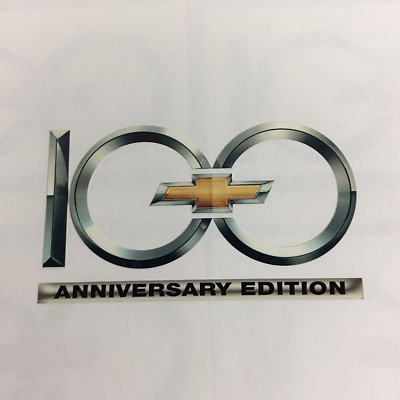 Chevy 100 Anniversary Edition OEM Genuine GM Window Wall Decal Chevy ...