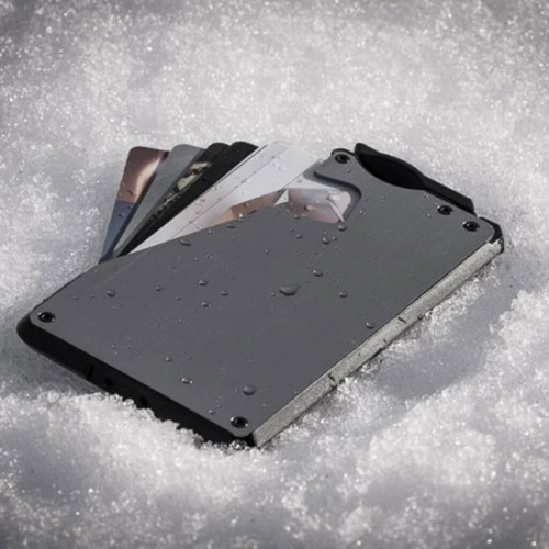 Quick Access Slim Wallet- 10 Wallet - Black Aluminum- 6-10 cards,it's ...