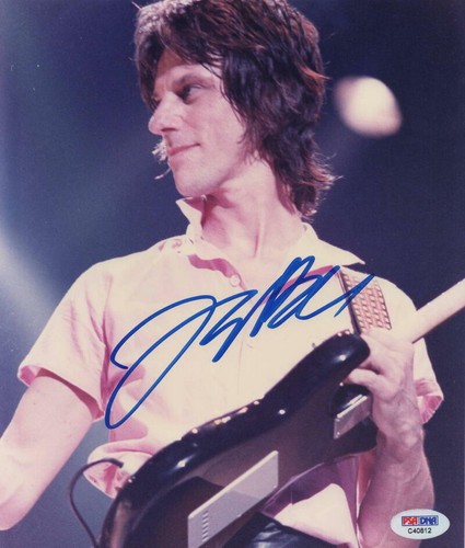 JEFF BECK SIGNED AUTOGRAPH 8X10 PHOTO - THE YARDBIRDS GUITAR LEGEND ...