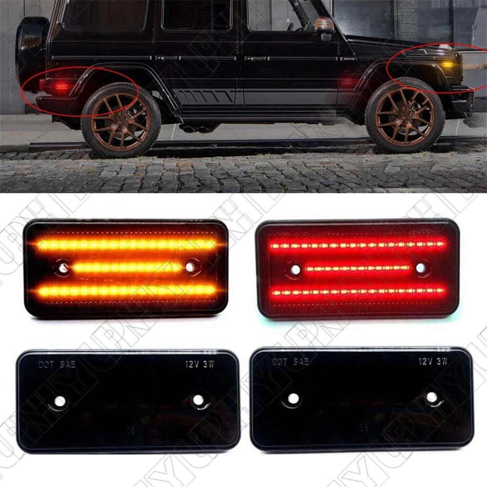 4x LED Side Marker Lights For Mercedes-Benz G-Class W463 G500 G550 G55 ...