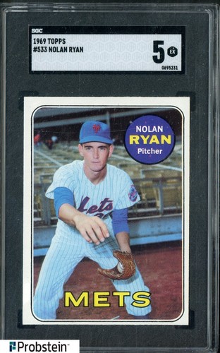 1969 Topps #533 Nolan Ryan New York Mets HOF SGC 5 EX | eBay