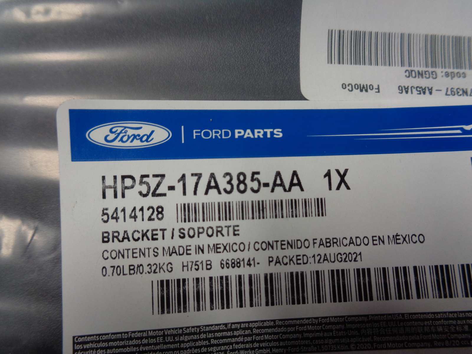 Genuine Ford Bracket License Plate HP5Z-17A385-AA | eBay
