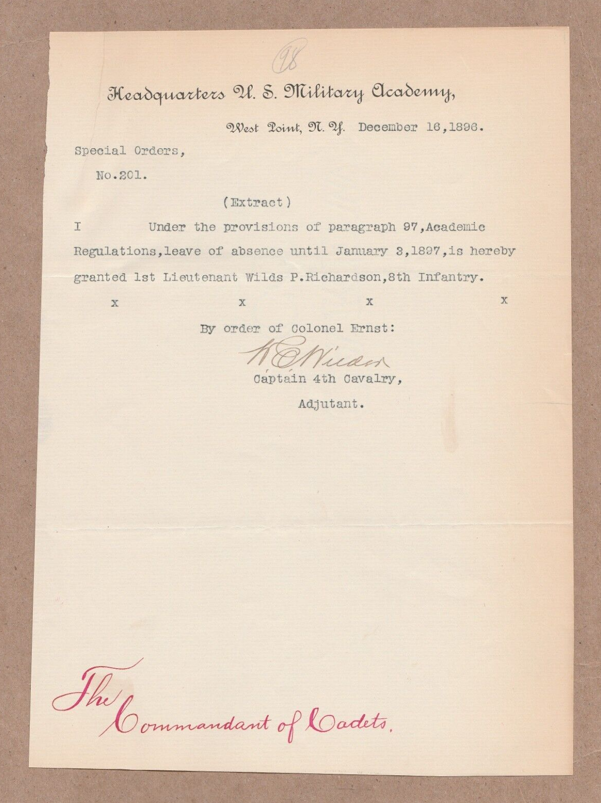 Scarce Wilber Wilder -Autographed Signed Letter- Medal of Honor ...