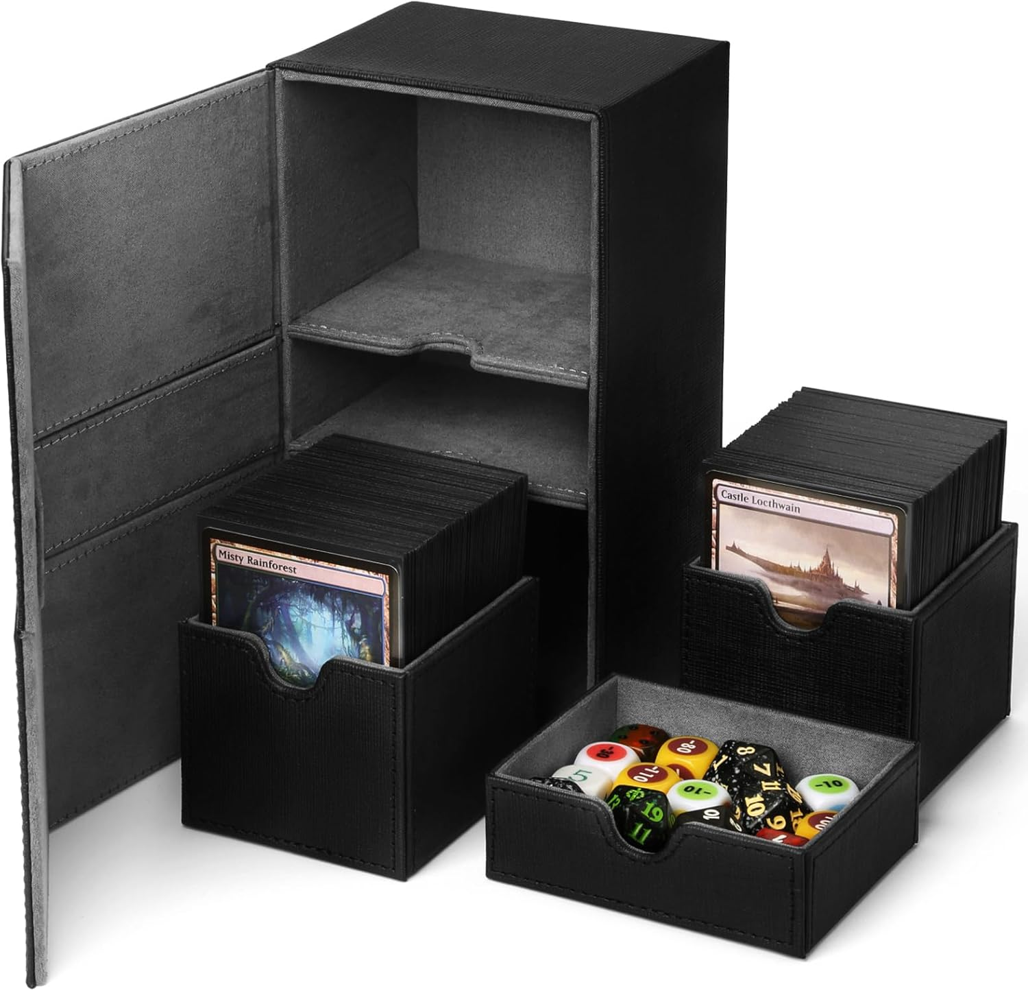X-Large Commander Premium Double Deck Box for 200+ Sleeved Cards ...