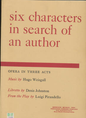 Six Characters in Search of an Author | eBay