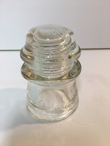 Vintage Glass Electric Insulator Hemingray #17 Clear Made In USA | eBay