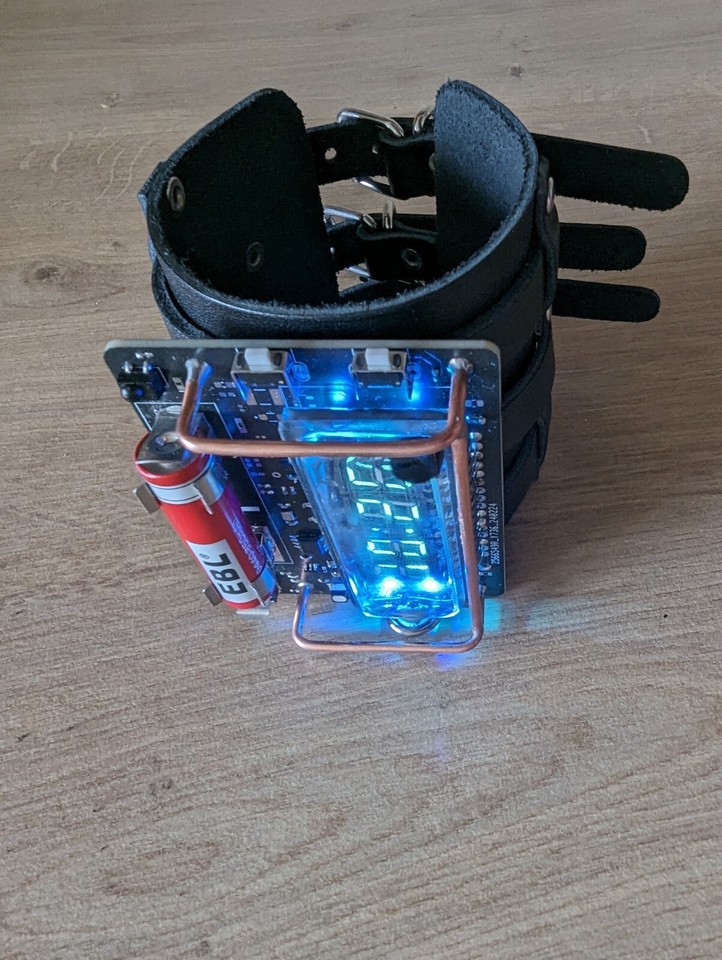 NIXIE VFD ERA WRIST WATCH BASED ON VFD TUBE IVL2-7/5 NEW type C || auto ...