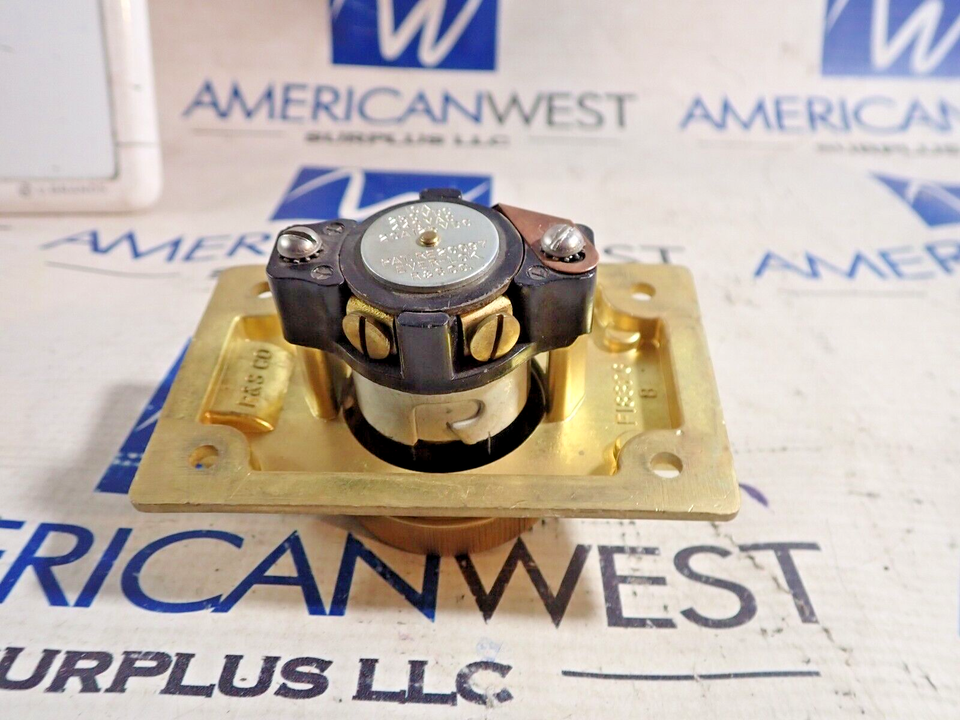 Russellstoll 3763 Receptacle 10 Amp 600VAC 20Amp 250VAC Rough and ...