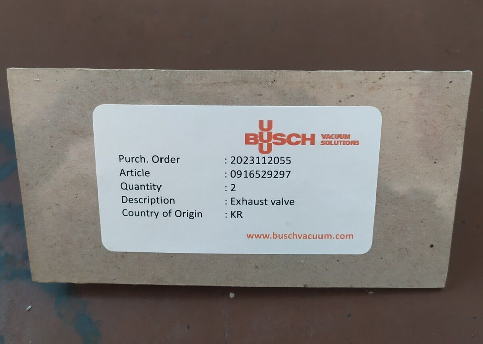 Busch Vacuum pump exhaust valves P/N 0916.529.297. Free shipping | eBay