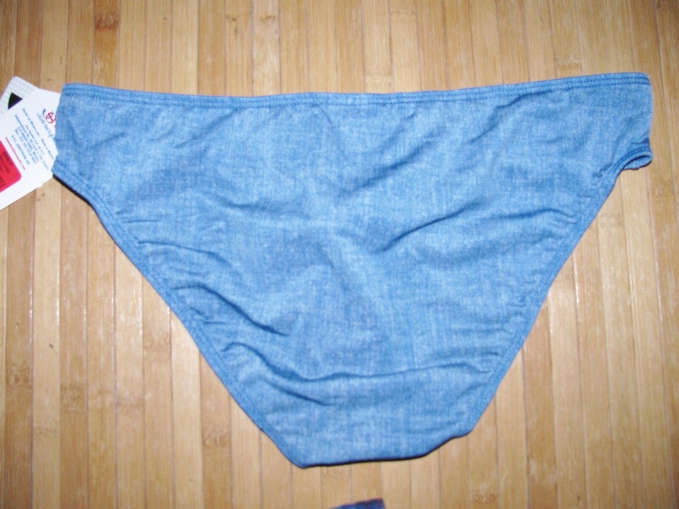 JOE SNYDER Mexico BIKINI Brief Size XL ( 36 waist ) Blue Denim CONTOUR ...