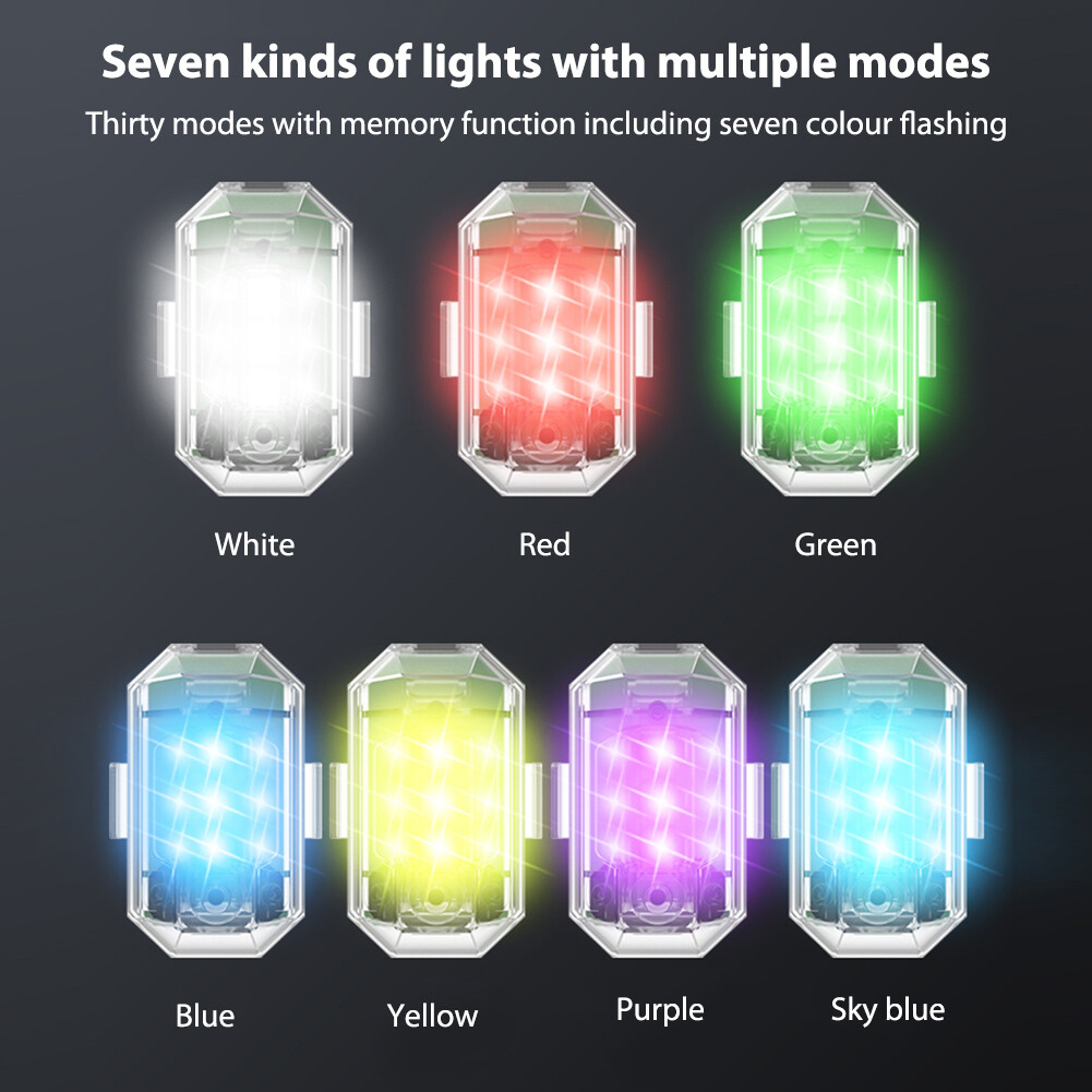 High Brightness Wireless LED Strobe Light, 7 Colors Rechargeable ...