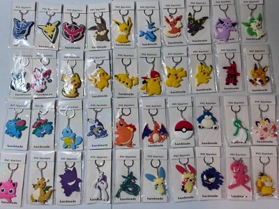 Pokemon Keychains Pikachu Deadpool Eevee Charizard Keychain Free Bonus ...