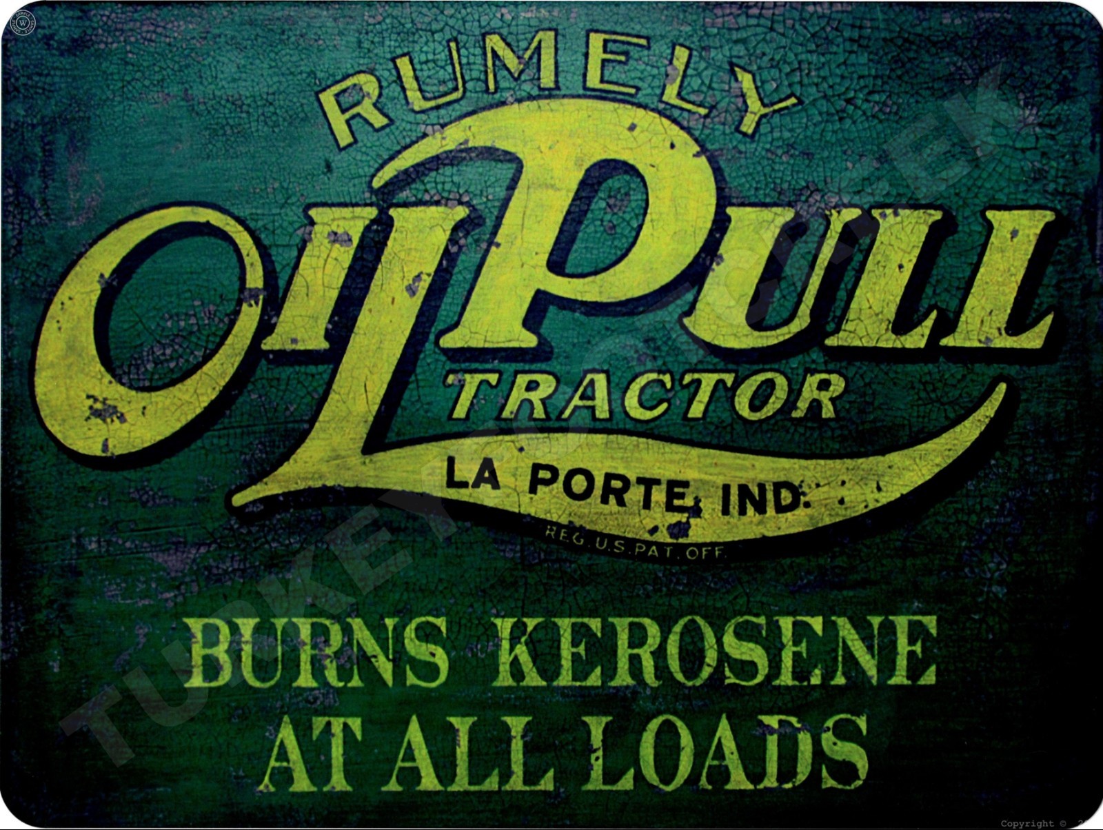 Rumley Oil Pull Tractor 9" x 12" Metal Sign | eBay